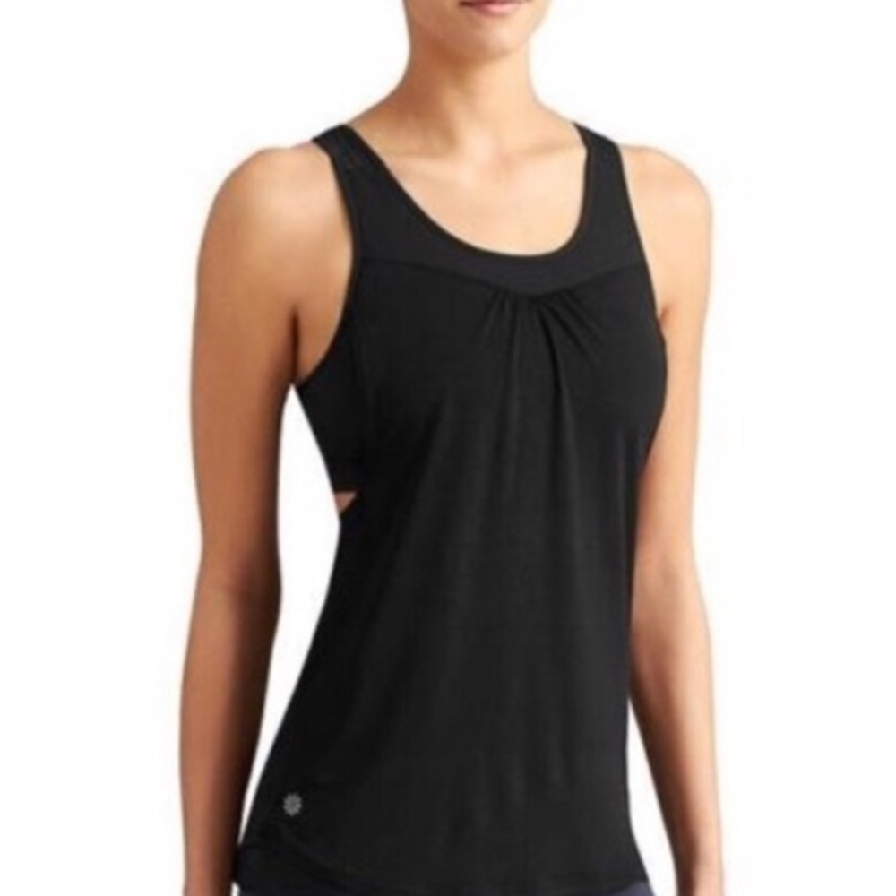 Athleta Gel Mesh Black Supercharged Tank Size Extra S… - Gem